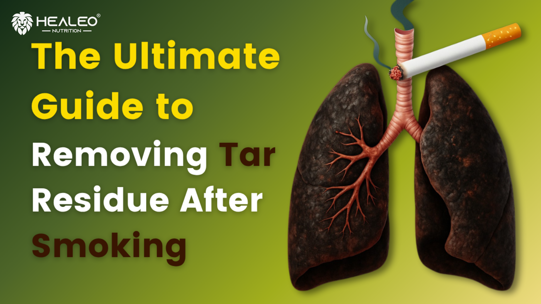 How to Remove Cigarette Tar from Lungs & Body Naturally | Healeo Nutrition