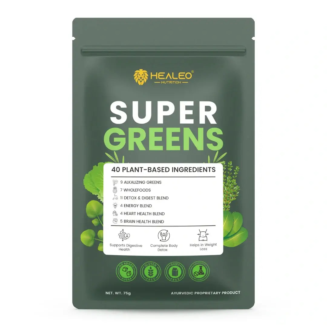 Super Greens | Detox & Digestion Boost Supplement | Healeo